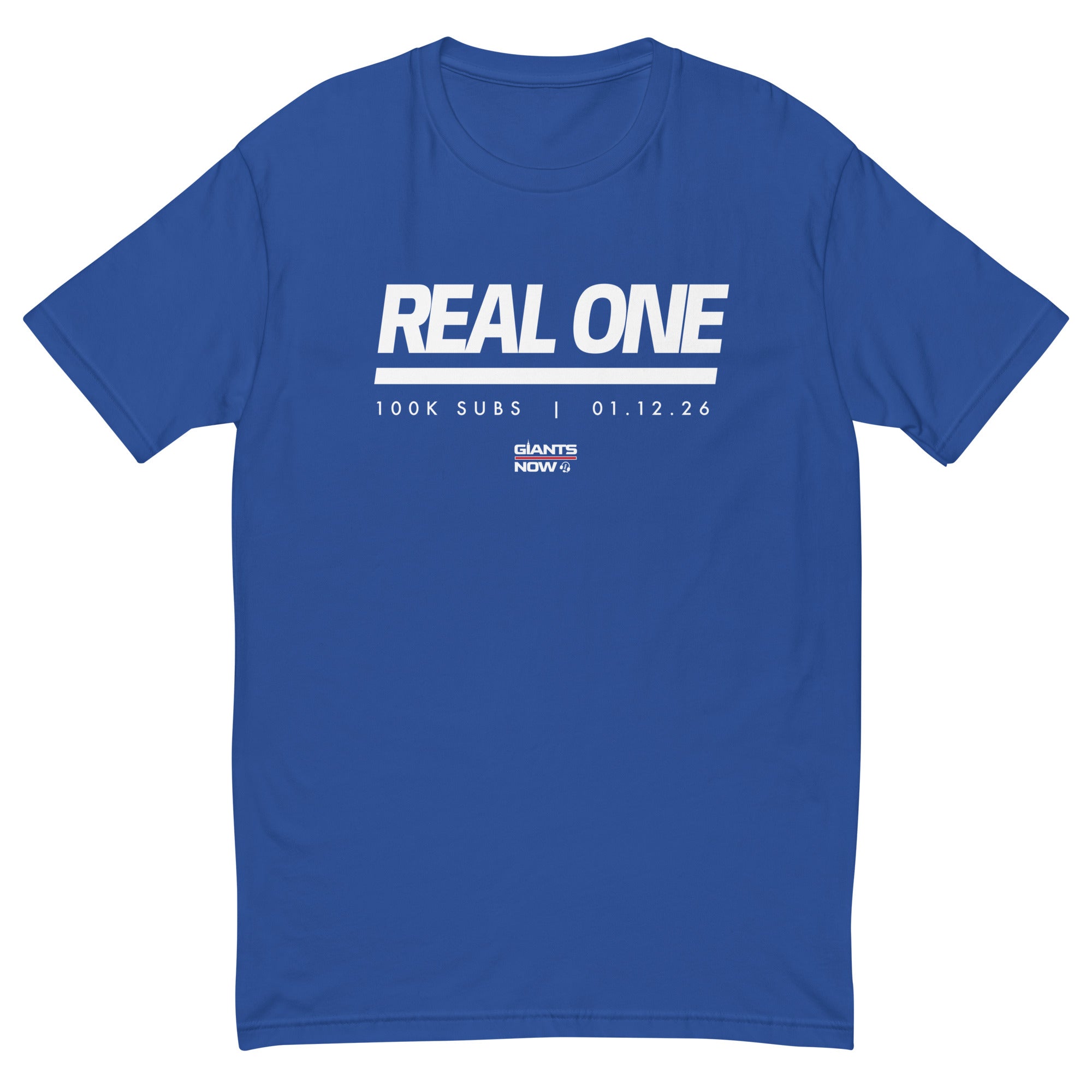 Giants Now Real One 100k Subscribers | Short Sleeve T-Shirt (Blue ...
