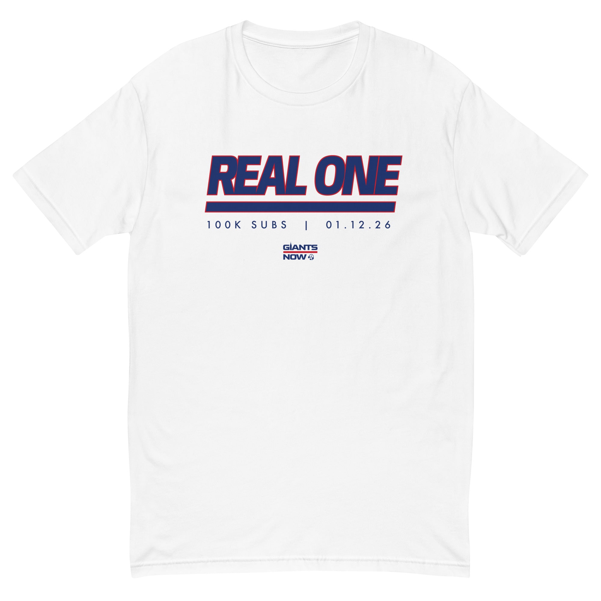 Giants Now Real One 100k Subscribers | Short Sleeve T-Shirt (White ...